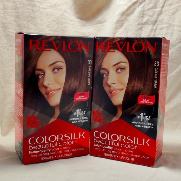 Revlon | Hair | 2 Boxes Revlon Colorsilk Beautiful Color Permanent Hair ...